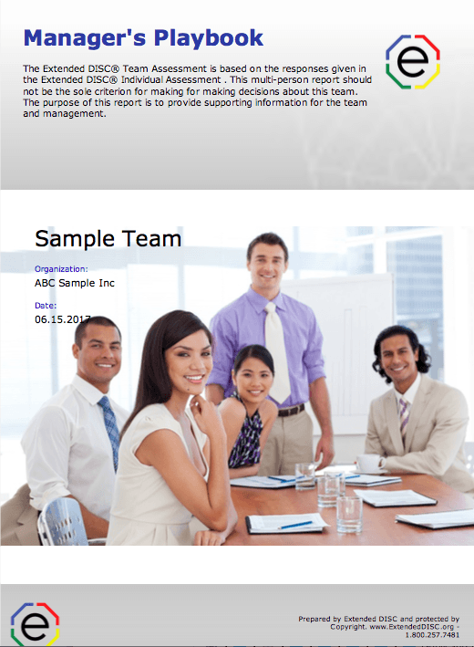 Manager's Playbook: Using DISC Assessments Manager's Playbook: Using DISC Assessments
