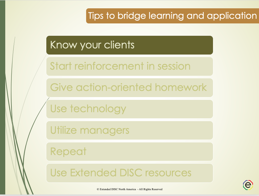 Tips to Ensure Your Participants Succeed After DISC Training