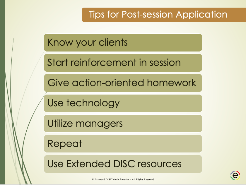 Tips to Ensure Your Participants Succeed After DISC Training